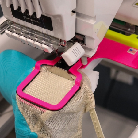 Side of Cap Clamp - HoopTech Products